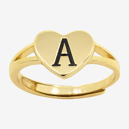 Click here for Sparkle Allure Initial Womens 2MM 14K Gold Over Br... prices