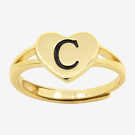 Click here for Sparkle Allure Initial Womens 2MM 14K Gold Over Br... prices