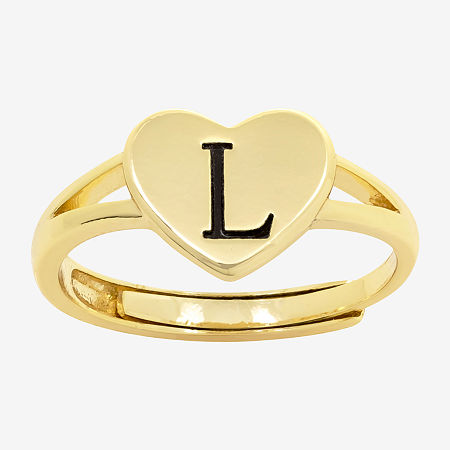 Click here for Sparkle Allure Initial Womens 2MM 14K Gold Over Br... prices