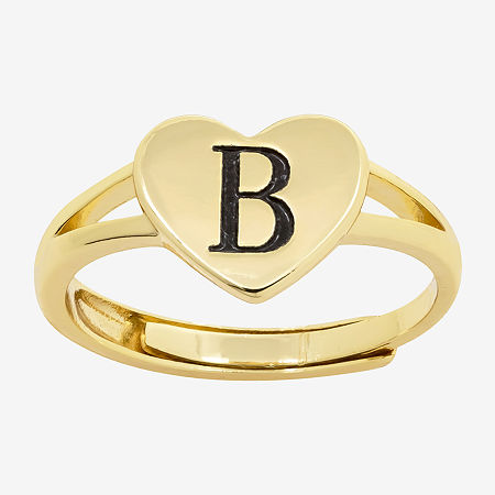 Click here for Sparkle Allure Initial Womens 2MM 14K Gold Over Br... prices