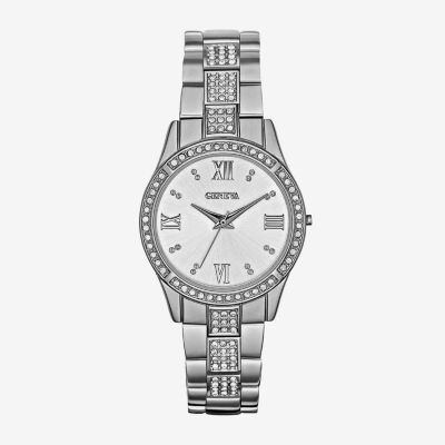 Womens Crystal-Accent Bracelet Watch - JCPenney
