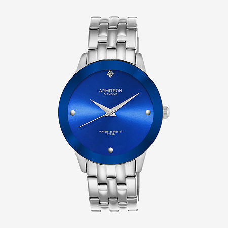 Click here for Mens Armitron Diamond Accented Watch - 20-4952BLSV prices