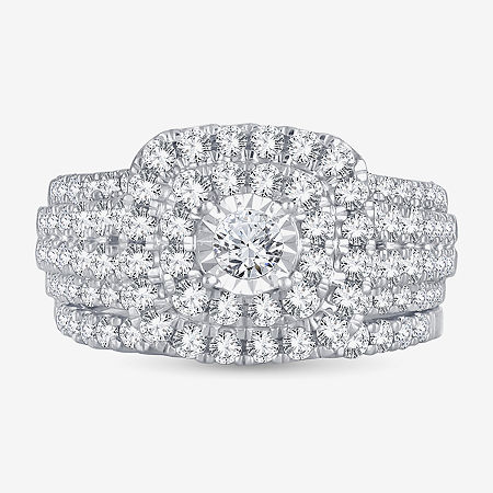 Click here for 2 CT.T.W. Natural Diamond Cushion Shape Side Stone... prices