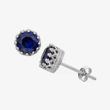 Click here for Lab-Created Blue Sapphire Sterling Silver Earrings... prices