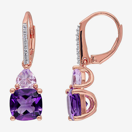 Click here for Genuine Amethyst  Rose de France and Diamond-Accen... prices