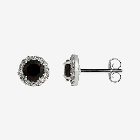 Click here for Faceted Genuine Garnet & White Topaz Sterling Silv... prices