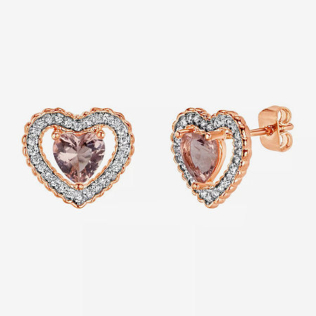 Click here for Simulated Pink Morganite 18K Rose Gold Over Silver... prices