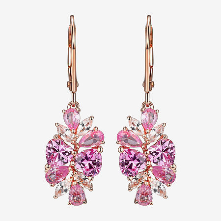 Click here for Womens Lab Created Pink 14K Rose Gold Over Silver... prices