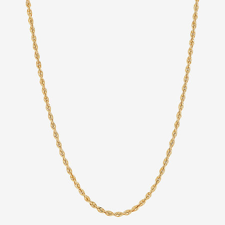 Click here for Girls 14K Gold 13 Inch Rope Chain Necklace  One Si... prices