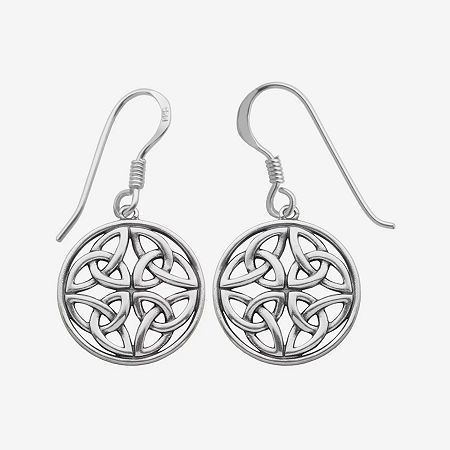 Click here for Sterling Silver Celtic Circle Drop Earrings  One S... prices
