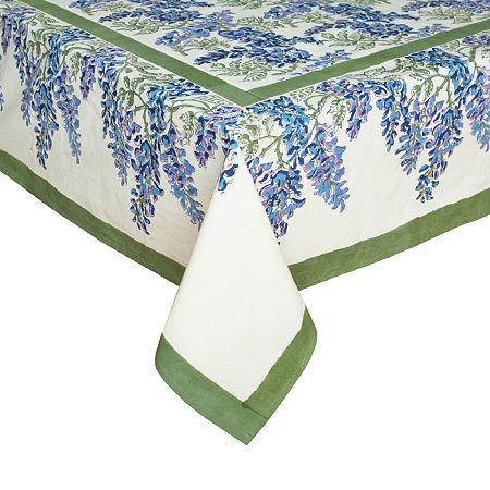 Click here for Couleur Nature Wisteria Tablecloth  One Size  Gree... prices