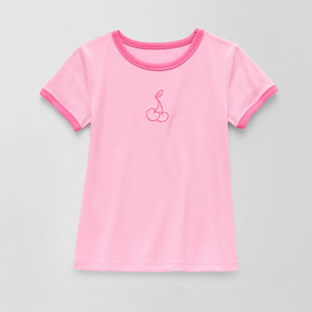 Click here for Thereabouts Rib Little & Big Kid Girls Crew Neck S... prices
