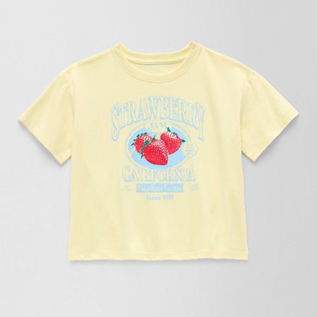 Click here for Thereabouts Boxy Little & Big Kid Girls Crew Neck... prices