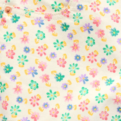 Thereabouts Little & Big Kid Girls Shortie Short, Color: Floral Multi ...