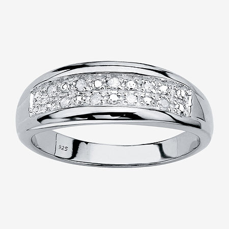 Click here for Mens 1/8 CT. T.W. Natural White Diamond Platinum O... prices
