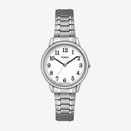 Click here for Timex Womens Silver-Tone and White Bracelet Watch... prices