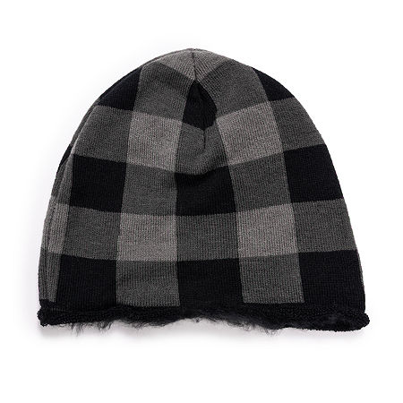 Muk Luks Mens Heat Retainer Hat  Dark Sapphire  One Size - Grey buffalo