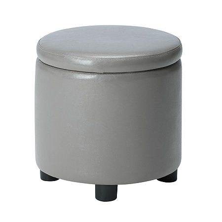 Click here for Designs4Comfort Round Storage Ottoman  One Size  G... prices