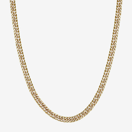 Click here for 14K Gold Over Silver 18 to 30 Inch Solid Curb Chai... prices