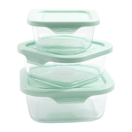 Click here for Martha Stewart Hadsell 6-pc. Square Glass Storage... prices