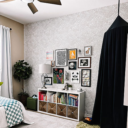 Click here for Tempaper Sketch Peel & Stick Wallpaper  One Size... prices