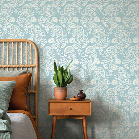 Click here for Tempaper Floral Damask Peel & Stick Wallpaper  One... prices