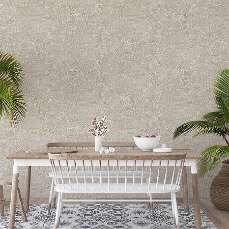 Click here for Tempaper Jungle Toile Peel & Stick Wallpaper  One... prices