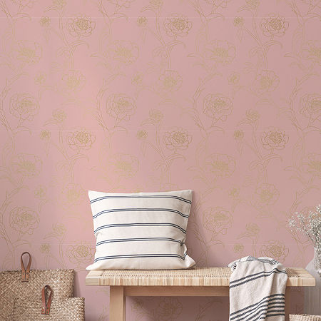 Click here for Tempaper Peonies Peel & Stick Wallpaper  One Size... prices