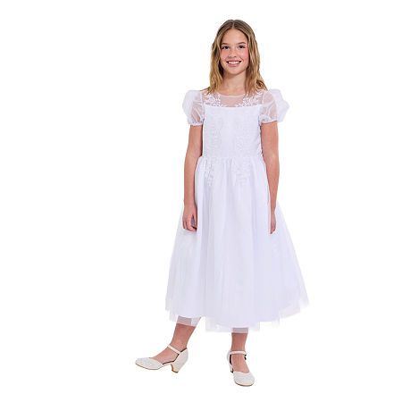 Click here for Bonnie Jean Big Kid Girls Communion Short Sleeve P... prices