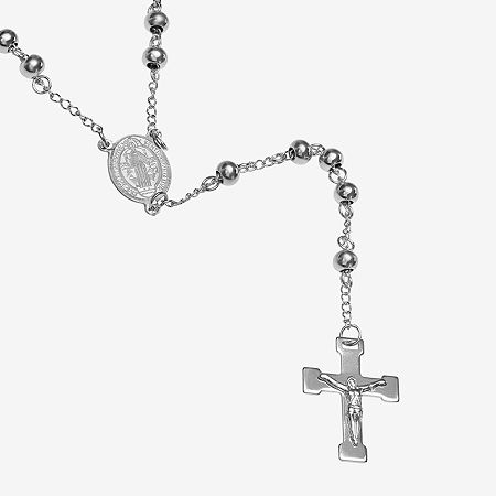 Click here for Steeltime Saint Benedict Medal Mens Stainless Stee... prices