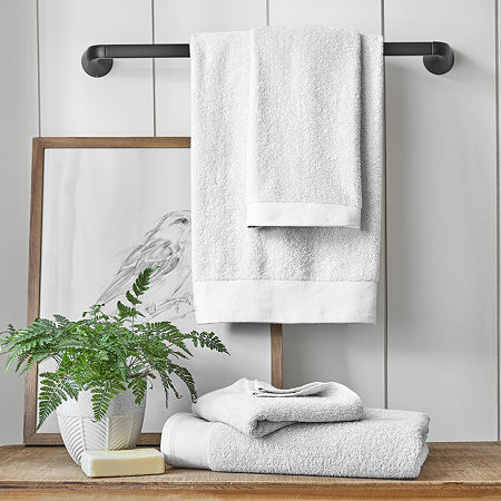 Click here for Linden Street Linen Border Bath Towel  One Size  W... prices