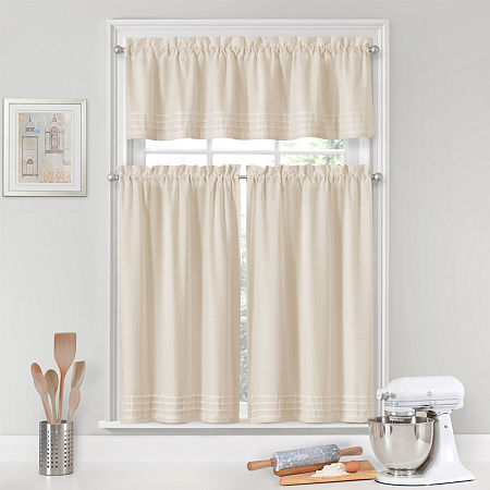 Click here for Vue Kingsbury Rod Pocket Tailored Valance  One Siz... prices