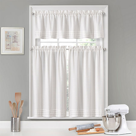 Click here for Vue Kingsbury Rod Pocket Tailored Valance  One Siz... prices