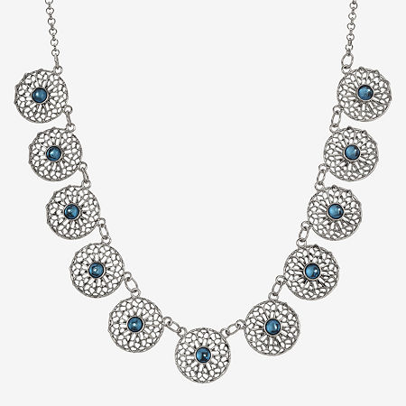 Click here for 1928 Silver-Tone Womens 16 Inch Collar Necklace  O... prices