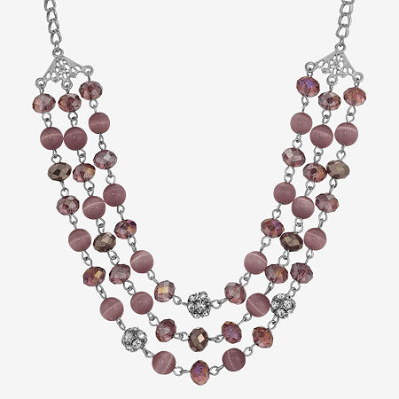 Click here for 1928 Silver-Tone Womens 16 Inch Beaded Necklace  O... prices