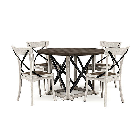 Click here for Voica 5-pc. Round Dining Set  One Size  White prices