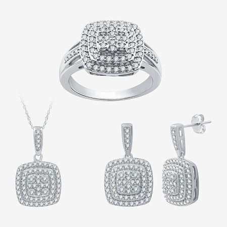 Click here for Womens 2 CT. T.W. Lab Grown White Diamond Sterling... prices