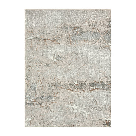 Lr Home Atlas Atl-820 75 x 95 Area Rug - Beige  Gray