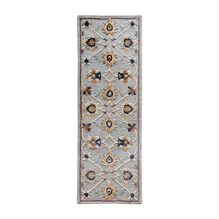 Click here for Beatrice Elise Floral Hand Tufted 2X6 Indoor Recta... prices