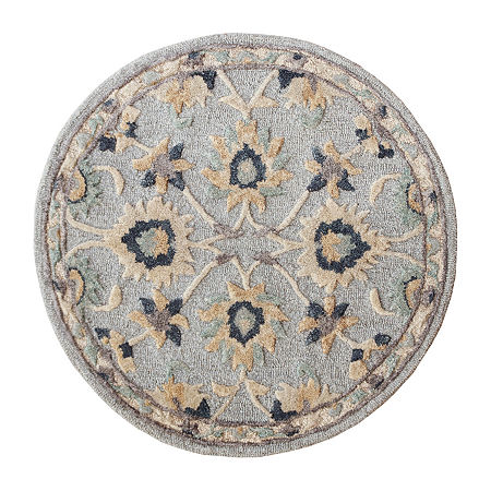 Click here for Beatrice Elise Floral Hand Tufted 3X3 Indoor Round... prices