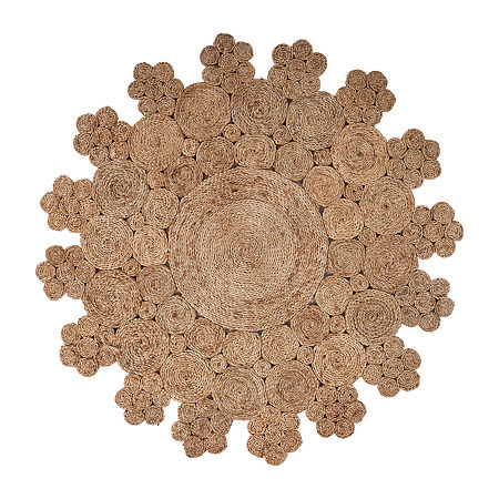 Click here for Brynn Iris Floral Braided Stain Resistant Indoor R... prices