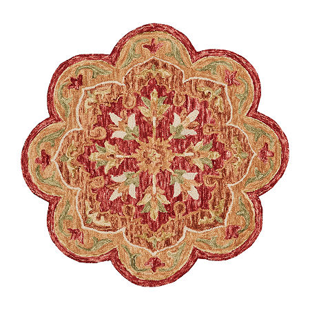 Click here for Sindy Bien Floral Hand Tufted Indoor Round Area Ru... prices