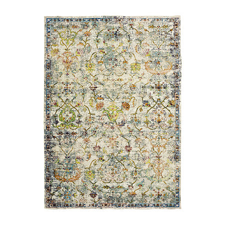 Lr Home Revelry 4x6 Area Rug - Ivory/Blue