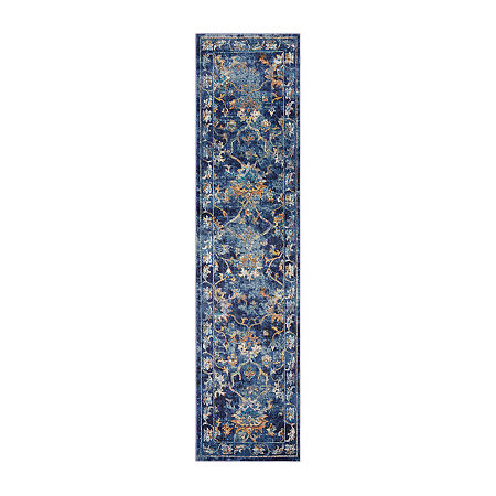 Lr Home Revelry Rev-275 23 x 89 Runner Area Rug - Indigo