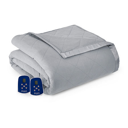 Shavel Micro Flannel 7 Layers of Warmth Electric Blanket  Full - Greystone