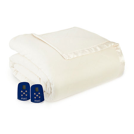 Shavel Micro Flannel 7 Layers of Warmth Electric Blanket  Full - Ivory