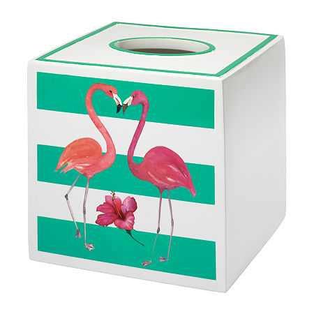 Click here for Avanti Flamingo Paradise Tissue Box Cover  One Siz... prices