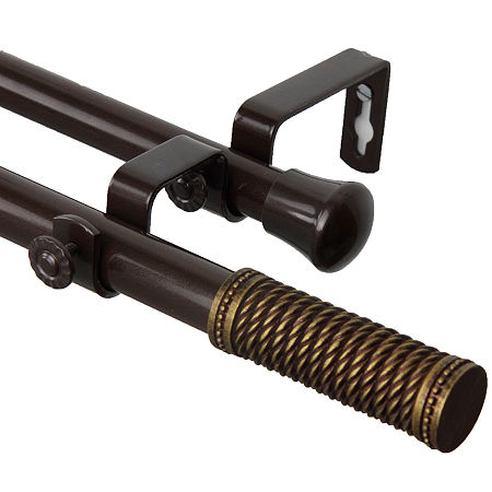 Click here for Rod Desyne Threaded 13/16 Adjustable Double Curtai... prices