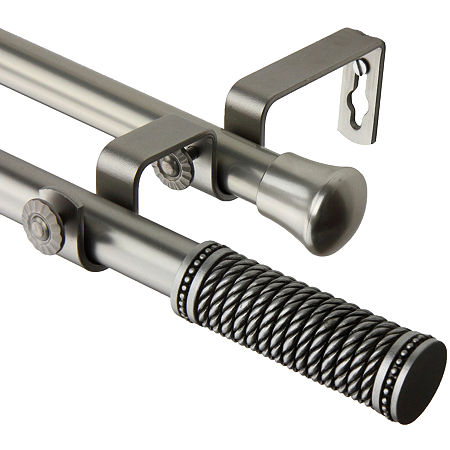 Click here for Rod Desyne Threaded 13/16 Adjustable Double Curtai... prices