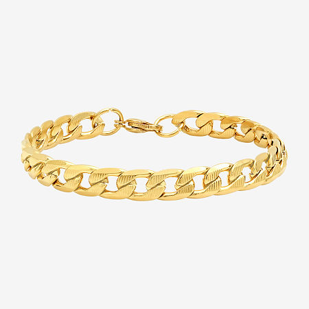 Click here for Steeltime Mens 18K Gold Over Stainless Steel Solid... prices